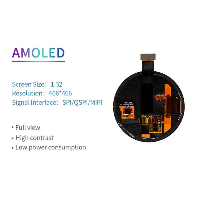 1.32 inch AMOLED OLED display module front view