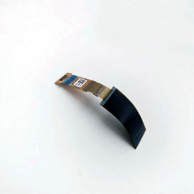 Side view of flexible OLED display