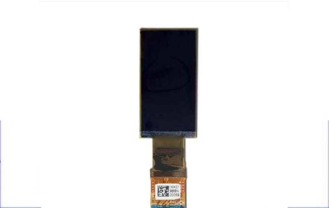 Close-up of OLED display pixels