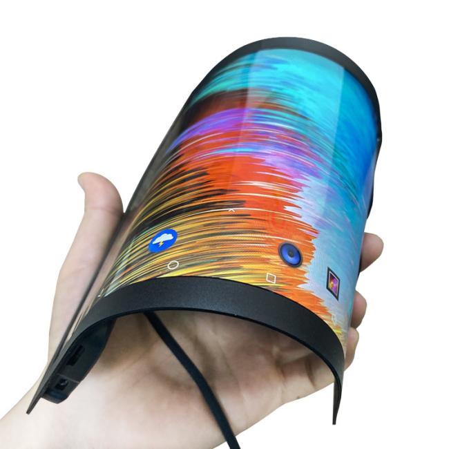 OLED display close-up view