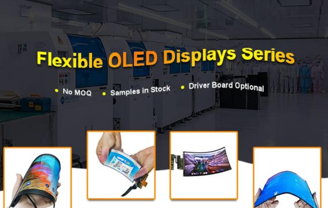 OLED display in folded position
