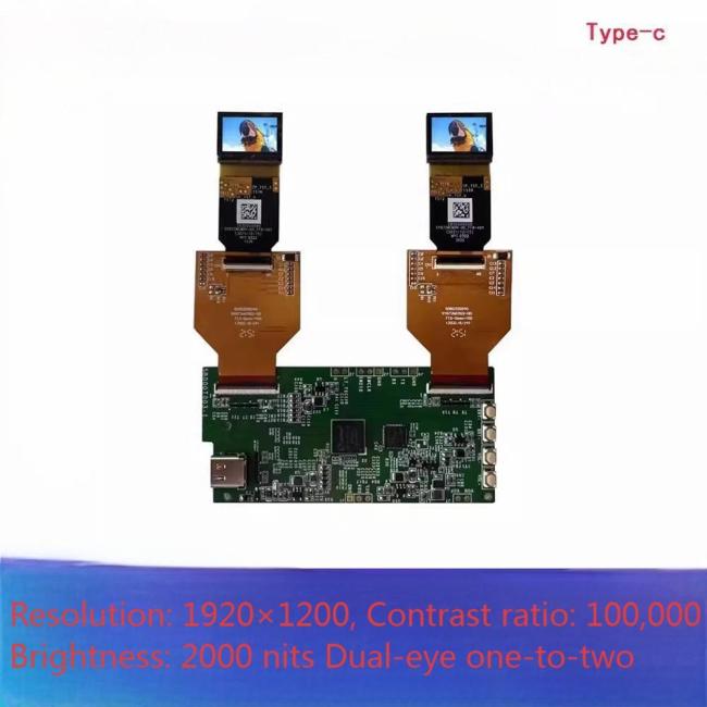 Micro OLED display close-up