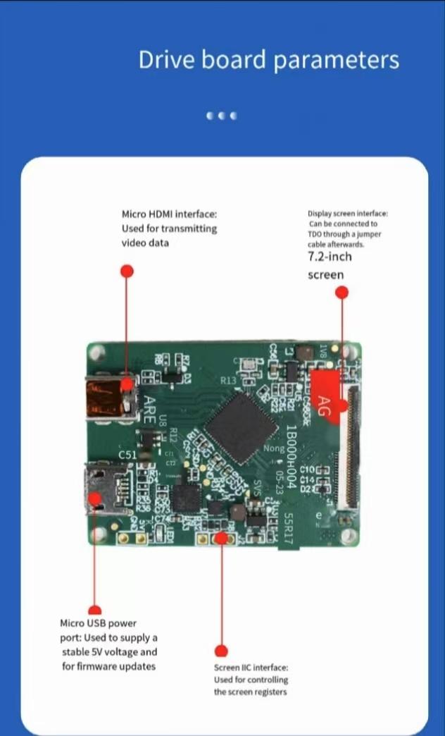 Micro OLED display side view