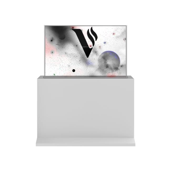Front view of 55-inch transparent OLED screen