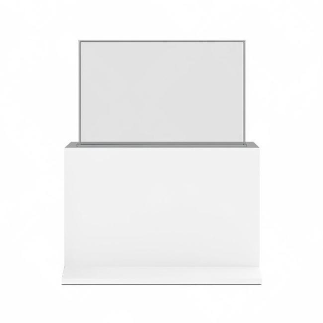 Side view of 55-inch transparent OLED screen