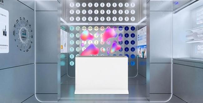 Installation example of transparent OLED screen