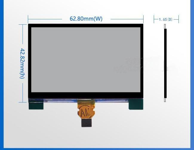 2.7-inch TFT display in use