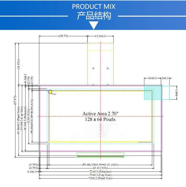 PMOLED display schematic diagram