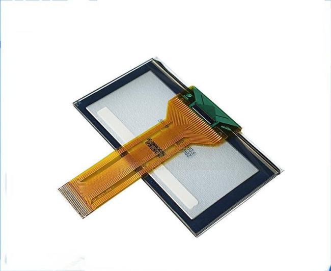 Close-up of display pixels