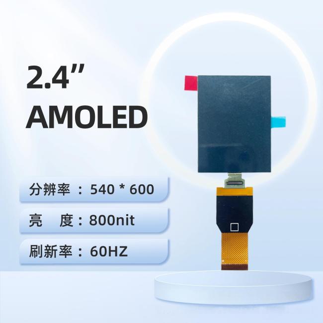 2.4-inch AMOLED display close-up
