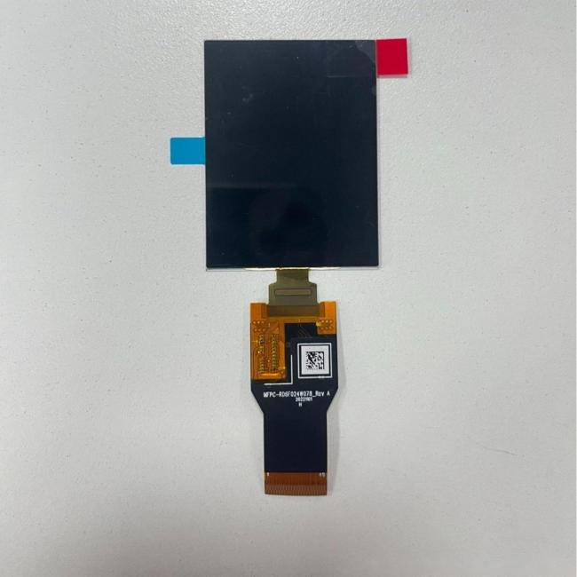 2.4-inch AMOLED display in operation