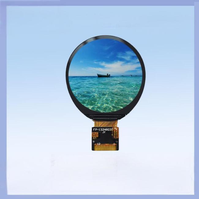 1.32-inch round TFT LCD display in operation