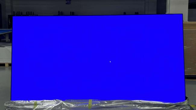 Close-up of display's anti-glare screen surface