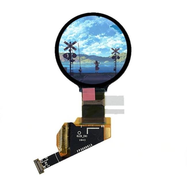 1.39 inch AMOLED display close-up