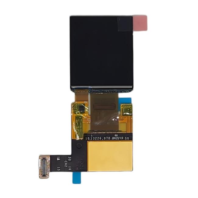 Close-up of 1.41 inch AMOLED display