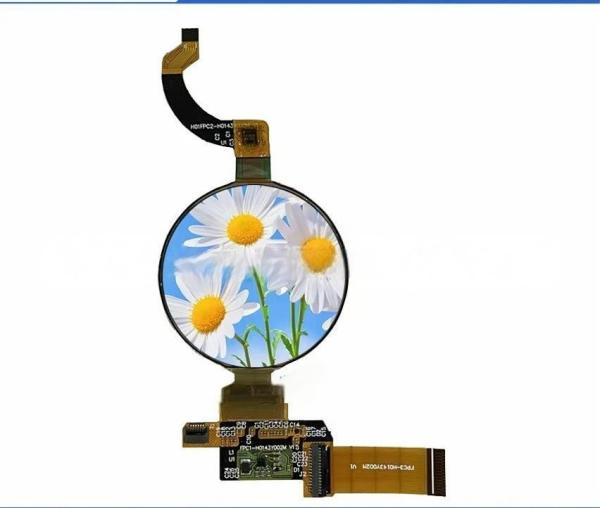 Quality 1.43 Inch Round Oled Screen 466x466 Resolution 24 Pin QSPI Interface 400 Cd/M2 for sale