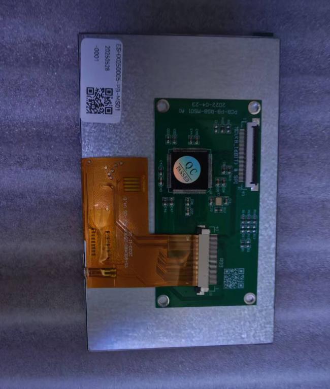 Back view of TFT display module with PCB