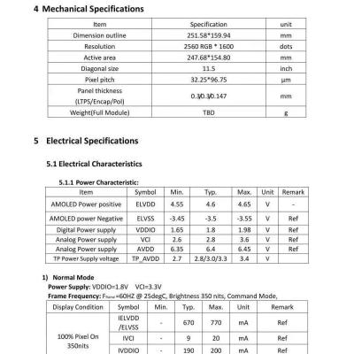 China 15.6 Inch Amoled Display Module 3840*2160 Resolution EDP Interface Driving IC RM98110   600C/D for sale