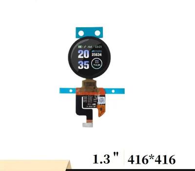 China 1.28 Inch Circular Oled Display Arduino 416*416 Dots 350cd/M2 MIPI Interface Driving IC WT030 for sale