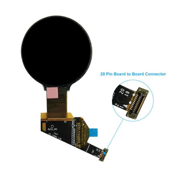 Quality 1.39 Inch Round AMOLED Display 400X400 Dots 20 Pins Mipi Interface Driving IC for sale