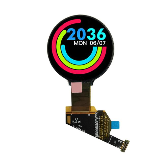 1.39 inch round AMOLED display side view