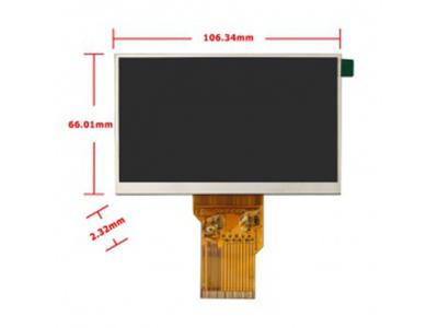 China Tela TFT de alta resolução e alto brilho de 4,3 polegadas, 1920×1080 pontos, 50 pinos, interface LVDS, 1000 cd/m² à venda