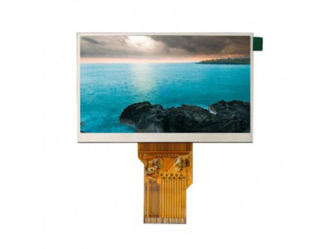 4.3 inch TFT display front view