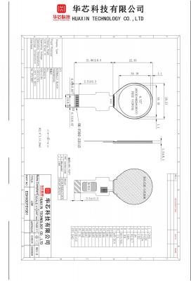 China 0.75 inch round tft display 160*160 dots   4SPI/18BIT  interface driving IC GC9D01N for sale