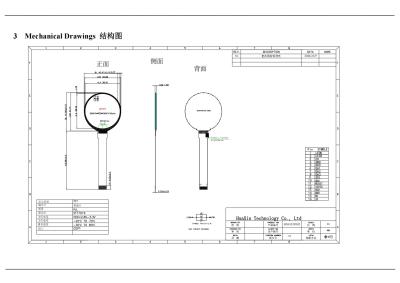 China 1.53 polegadas módulo de exibição redonda TFT 360 * 360 pontos interface QSPI condução IC ST77916 400c/d à venda