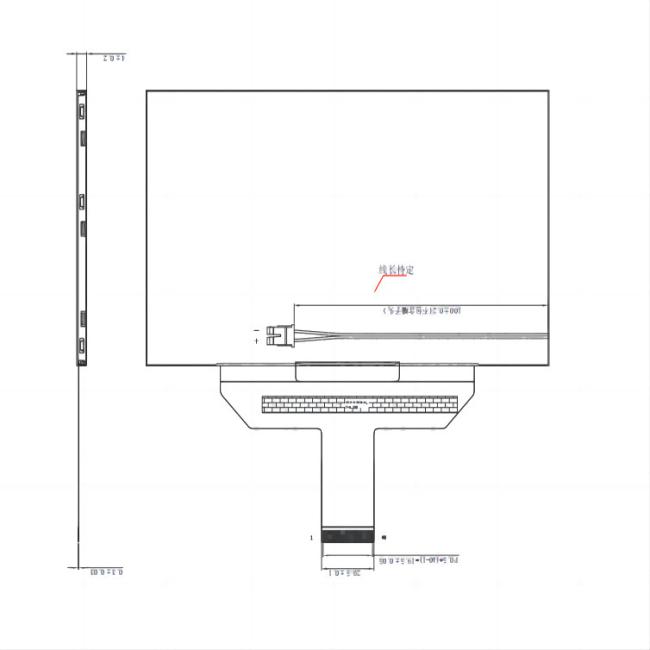 TFT display technical drawing