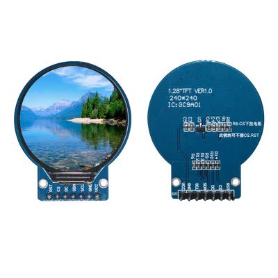 China 1,28 inch ronde TFT-scherm 240x240 resolutie SPI-interface Driving IC GC9A01 Te koop