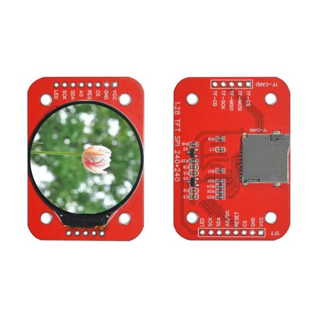 1.28 inch round TFT display side view