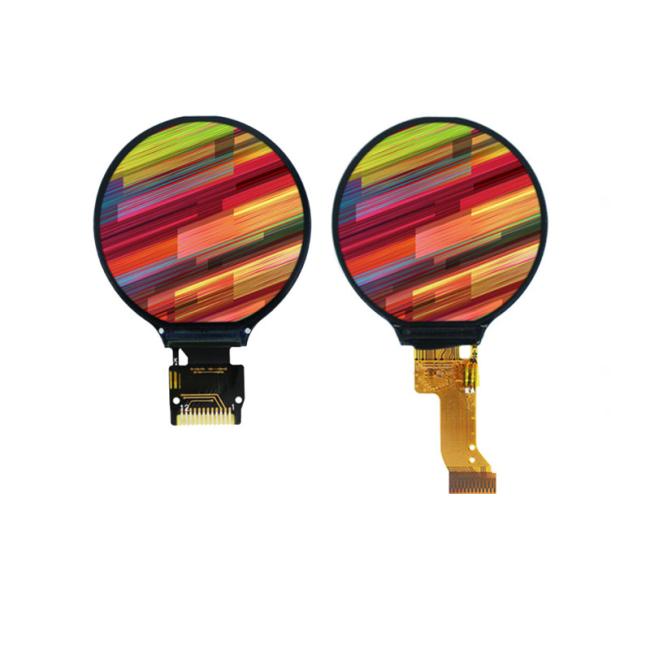 1.28 inch round TFT display front view