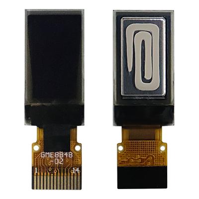 China 0.5 inch WHITE /BLUE PMOLED display  88X48 dots  IIC  interface driving IC CH1115 for sale