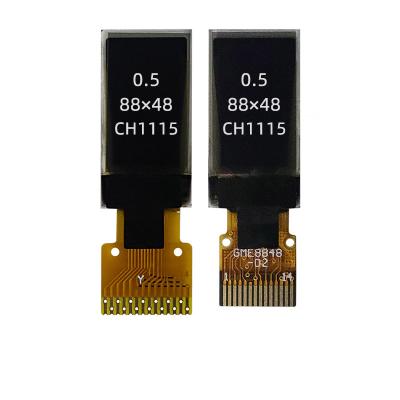 China 0.5 inch WHITE /BLUE PMOLED display  88X48 dots  IIC  interface driving IC CH1115 for sale