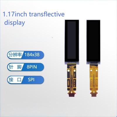 China 1.17 polegadas Transflectiva TFT Display 184x38 Para dispositivos portáteis à venda