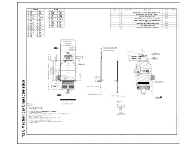 Pin definition diagram for 2.48 inch VR TFT display