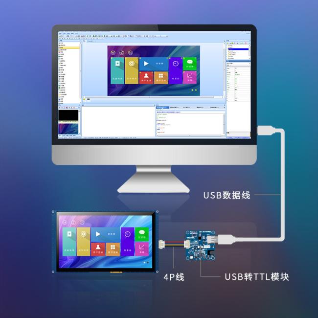10.1 inch TFT display module close-up