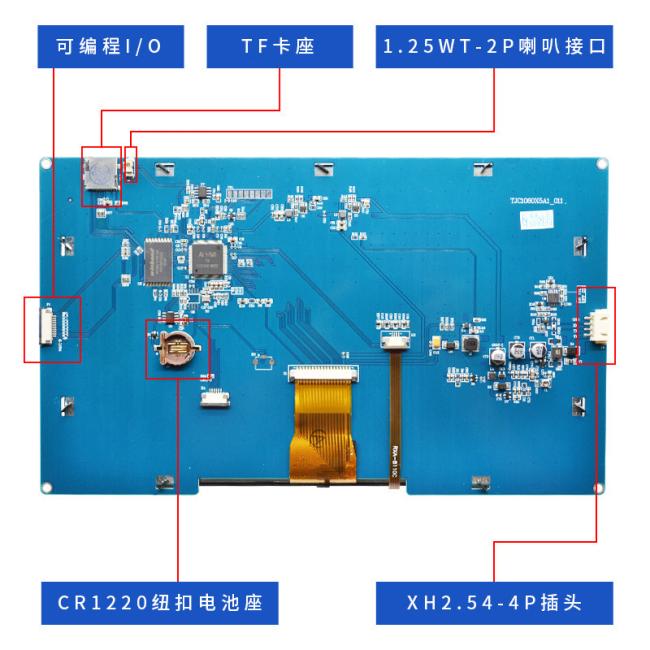 10.1 inch TFT display module with PCB