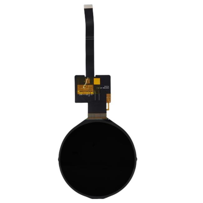 Front view of 5 inch round TFT display