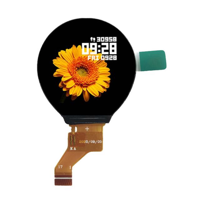 1.09 inch round TFT display with components