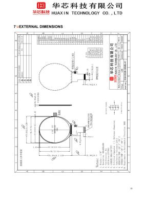 Chine Module d'affichage TFT rond de 2,8 pouces, résolution 480x480, interface MIPI 30 broches, 300 CD/m² à vendre