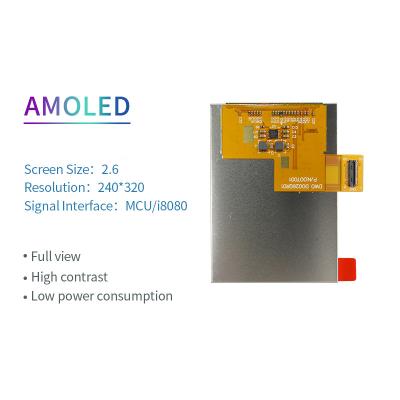 中国 2.6インチ AMOLEDディスプレイモジュール 240x320 ドット MCU インターフェイス 300c/d 明るさ 運転IC S6E63F6 販売のため