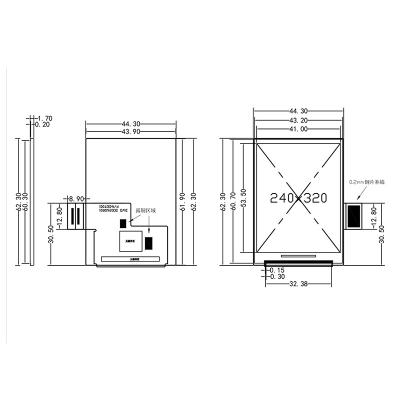 中国 2.6インチ AMOLEDディスプレイモジュール 240x320 ドット MCU インターフェイス 300c/d 明るさ 運転IC S6E63F6 販売のため