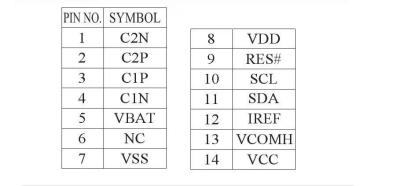 China 0.77  inch white  PMOLED display 128*64  dots 13PINS  SPI  interface driving IC SSD1312 for sale