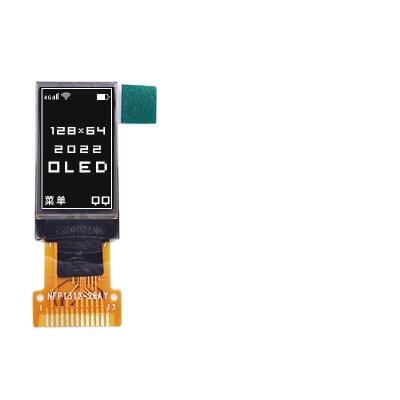 China 0.77  inch white  PMOLED display 128*64  dots 13PINS  SPI  interface driving IC SSD1312 for sale