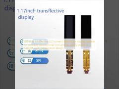 1.17 Inch Transflective TFT Display 184x38 For Wearable Devices