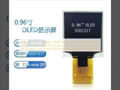 Square 0.96 Inch OLED Display 96x96 Resolution 12PIN SSD1317 Driver Serial Port Screen