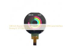 1.08 pollici Display rotondo Tft Lcd 240x210 Dots SPI4 Lane Interface Driving IC ST7789V2 400c/D