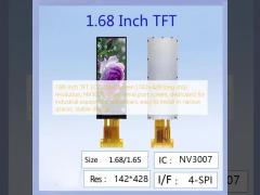 2.25-inch TFT LCD color screen | 76×284 long strip resolution, ST7789 driver, serial port screen, dedicated for industrial equipment status bars, easy to install in narrow spaces, stable display